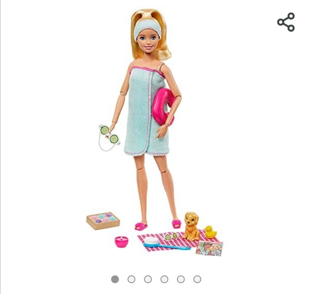 Barbie Spa Fitness Wellness Shower Bath Assorted Playset with MTM Doll ...