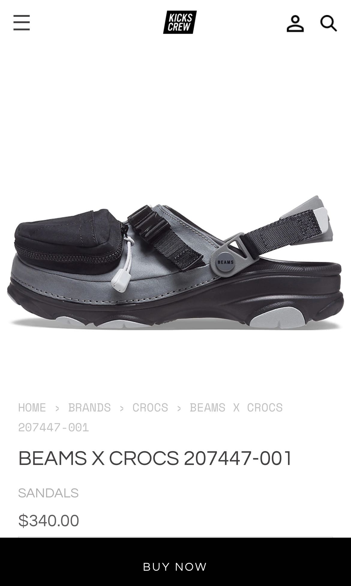BEAMS X CROCS Limited Edition Clogs, Men's Fashion, Footwear, Flipflops and Slides on Carousell