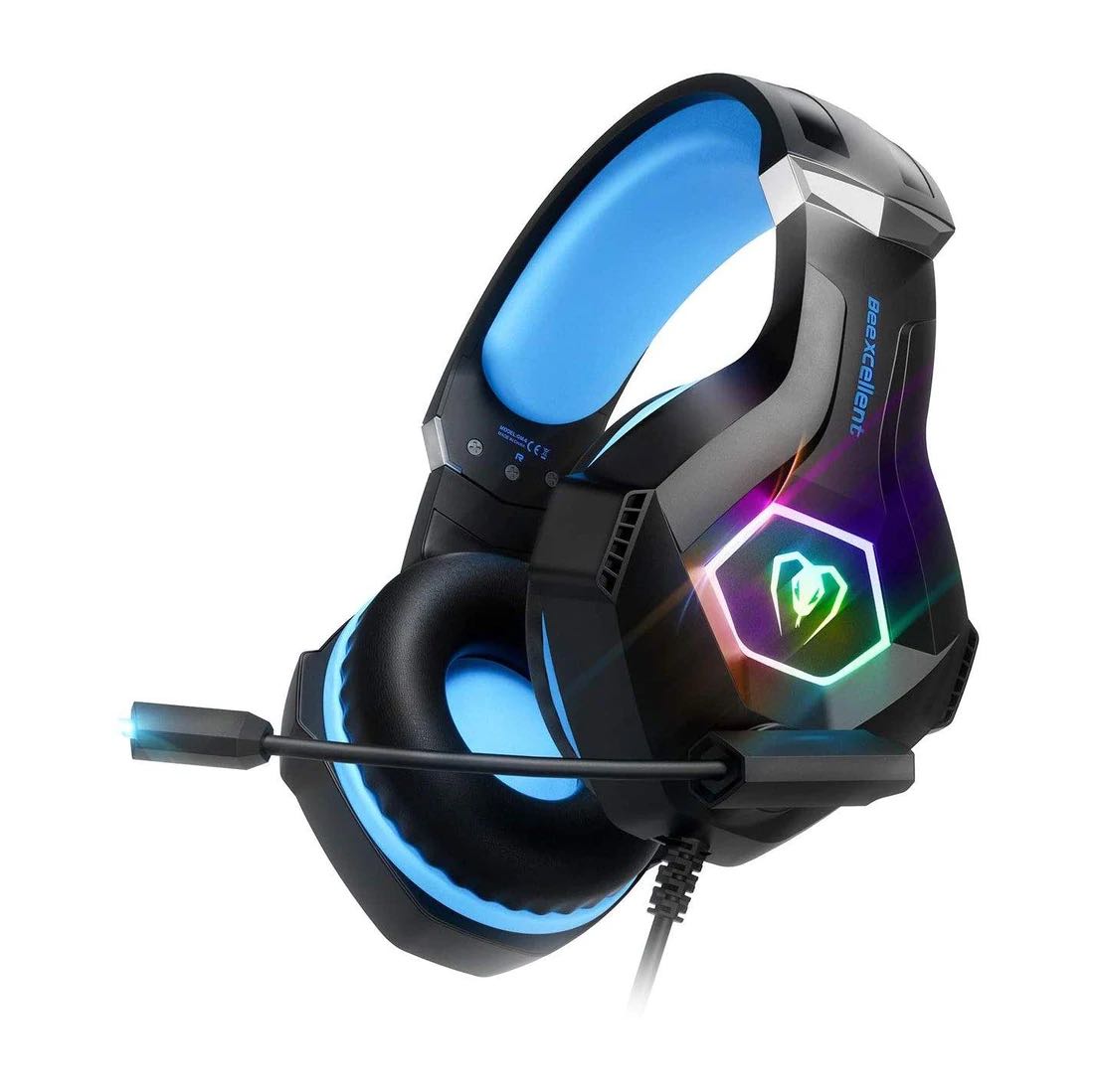 Beexcellent GM-6 Wired Gaming Headphone | Black&Blue, Audio, Headphones ...