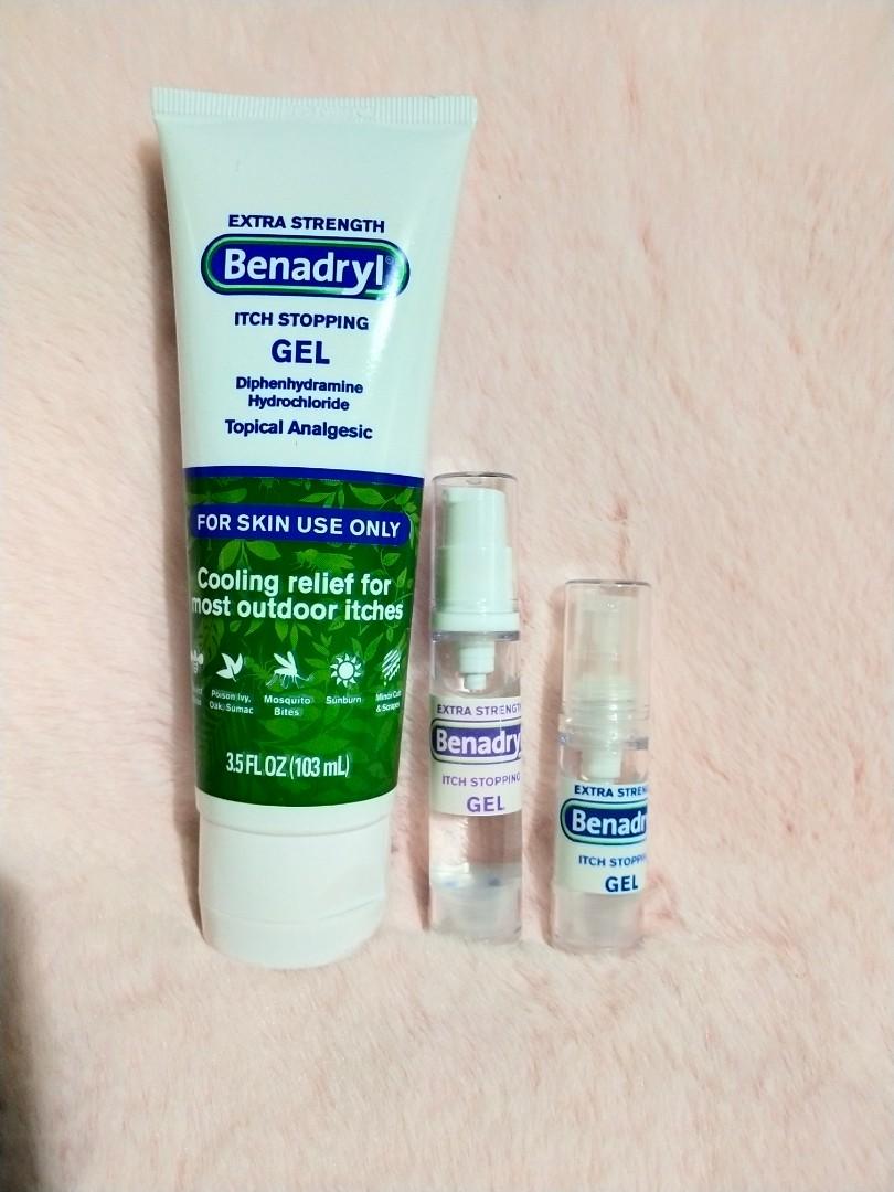 Benadryl Gel Anti Itch maximum strength 5ml and 10ml, Health ...