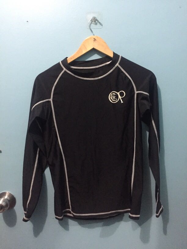 Black OP Rash Guard, Women's Fashion, Swimwear, Rash guard on Carousell