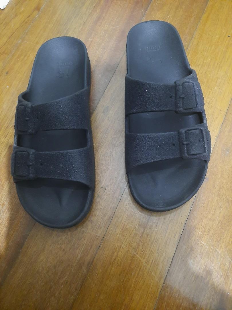 BLACK TRANCOSO CACATOES, Women's Fashion, Footwear, Slippers and slides ...