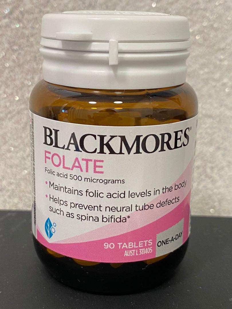 Blackmores Folate Folic Acid, Health & Nutrition, Health Supplements ...