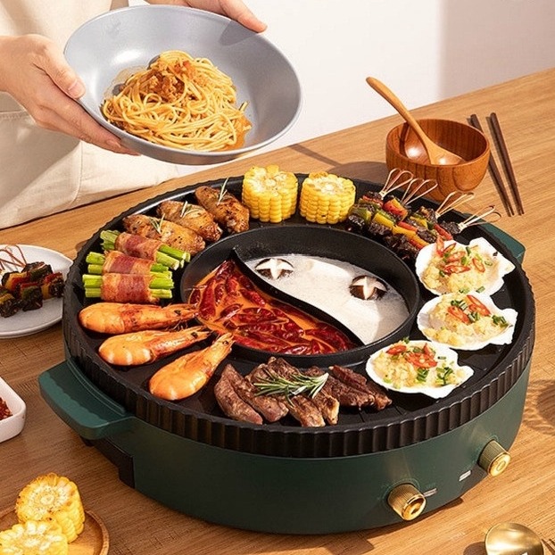 BRANDNEW INSTOCK HOT POT BARBECUE ONE-POT MULTI-FUNCTION HOUSEHOLD ...