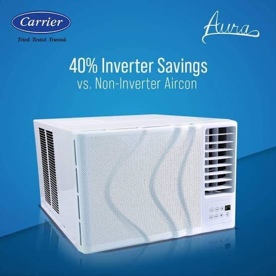 CARRIER WINDOW TYPE INVERTER AIRCON, TV & Home Appliances, Air ...