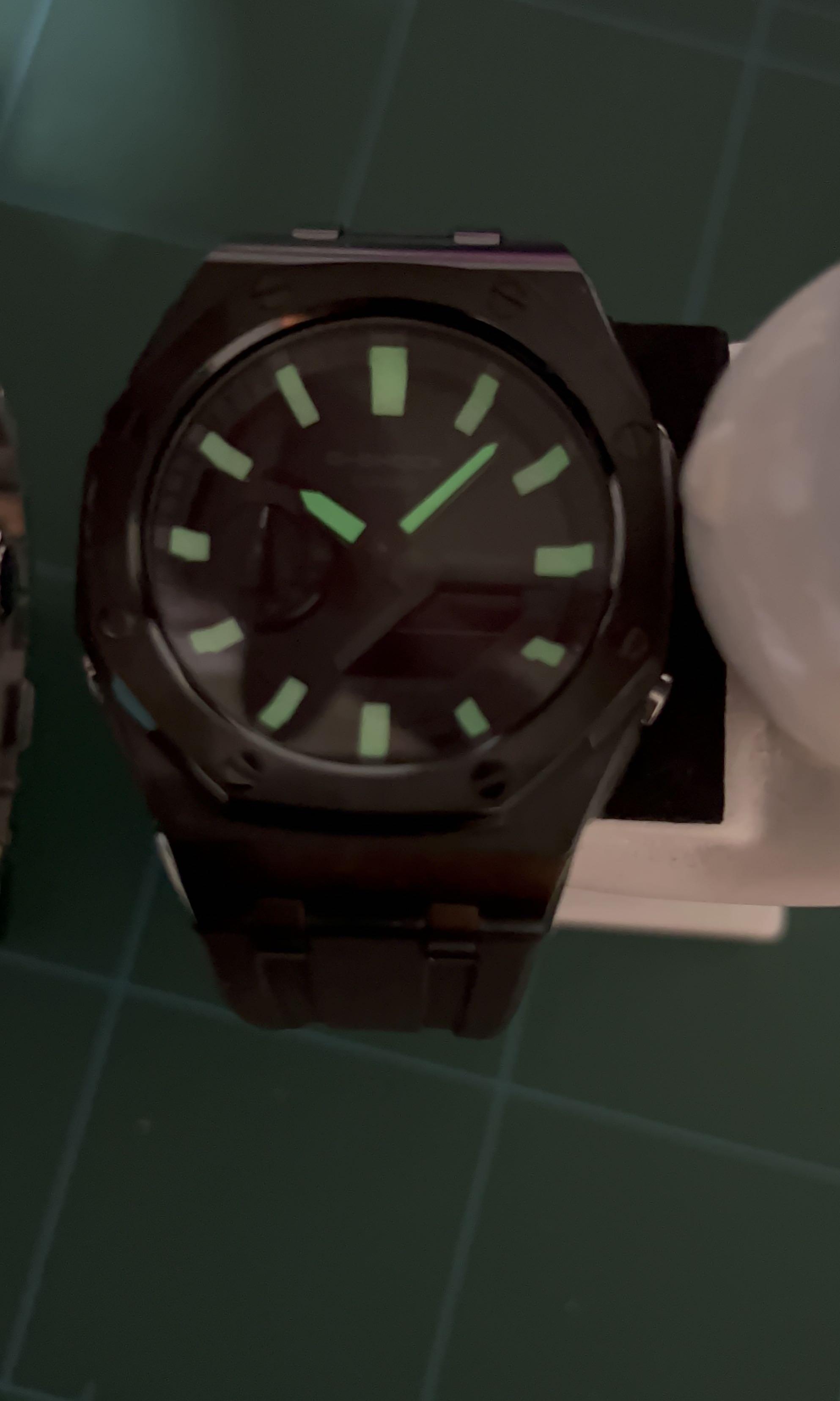 CASIO LUME BLACK NEON GLOW GSHOCK GA2100 ga2110 ga-2100 watch, Men's ...