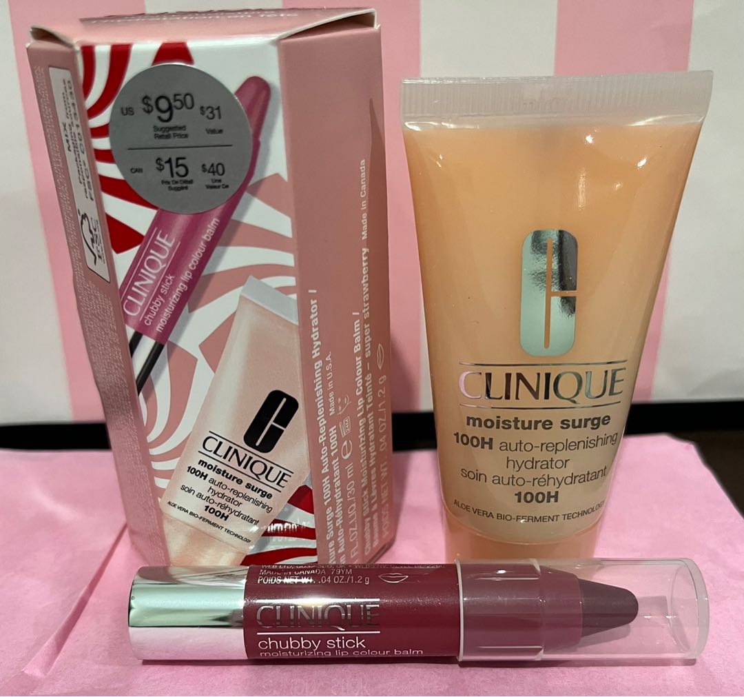Clinique Lip set and Mositure Hydration set from the US, Beauty ...