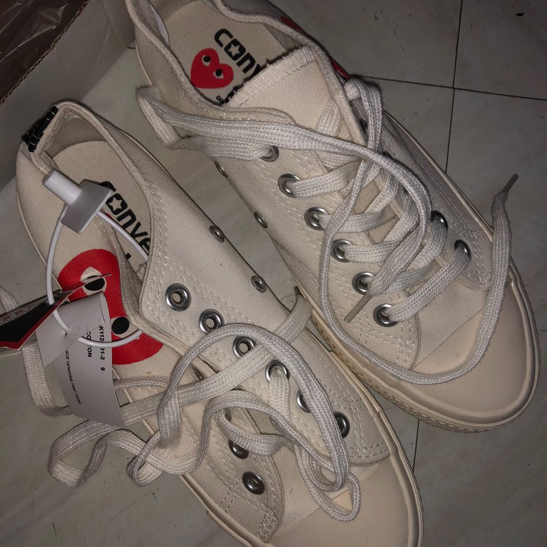 Converse x CDG Mirror Copy Sneakers, Women's Fashion, Footwear ...