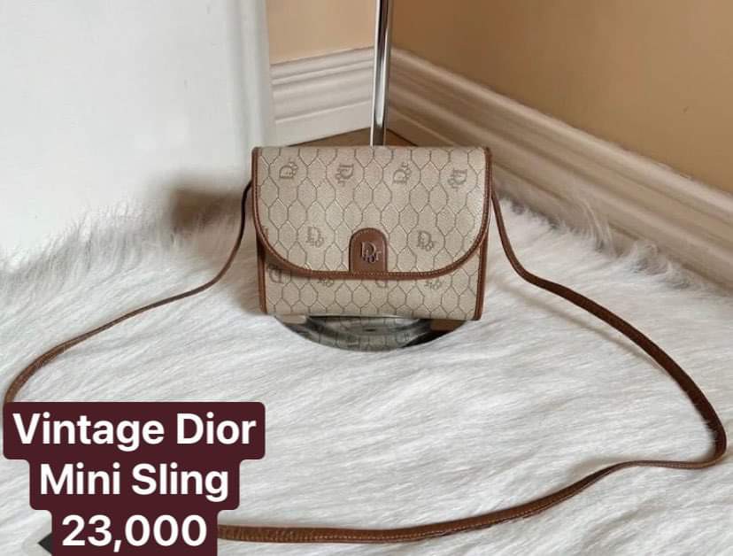 Dior mini sling vintage, Women's Fashion, Bags & Wallets, Cross-body ...