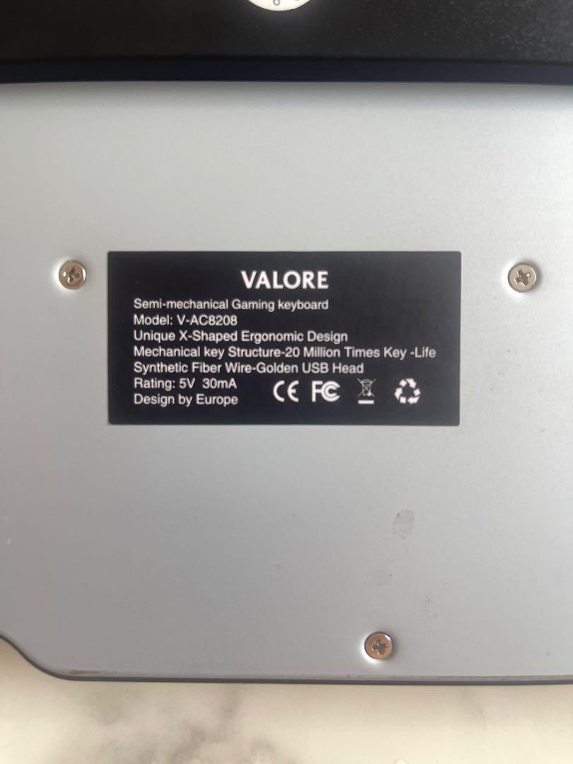 Gaming Keyboard by VALORE, Computers & Tech, Parts & Accessories ...