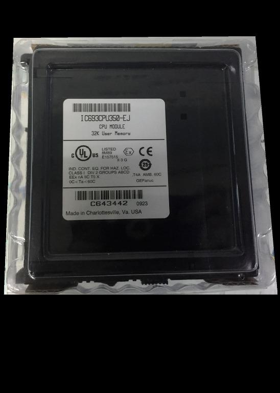 GE IC693CPU350 CPU 350 MODULE 32 KBYTES USER MEMORY 4K I/O 8 RACKS NEW ...