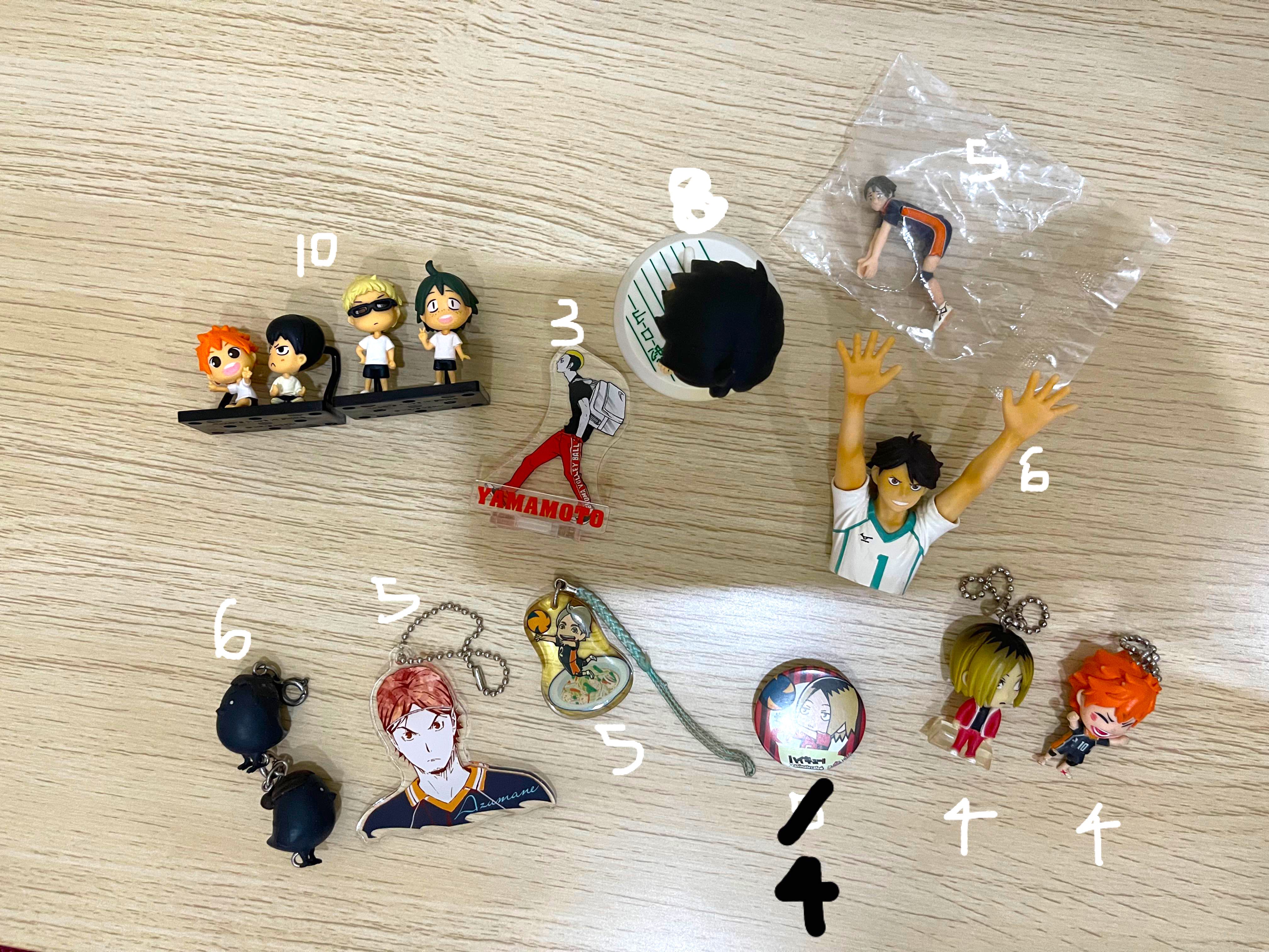 Haikyuu Merch (Acrylic keychains, figures, badges, standee), Hobbies ...