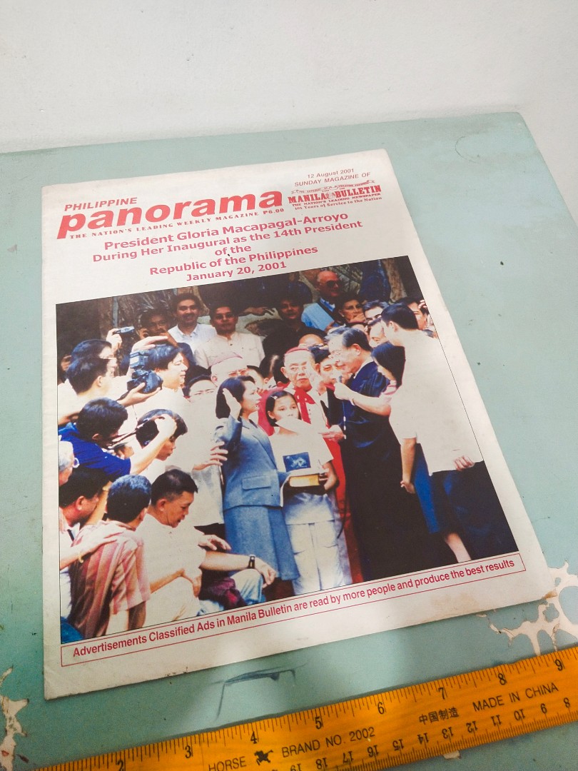 Historic magazine cover GMA Inaugural as President/PANORAMA/2001/very ...