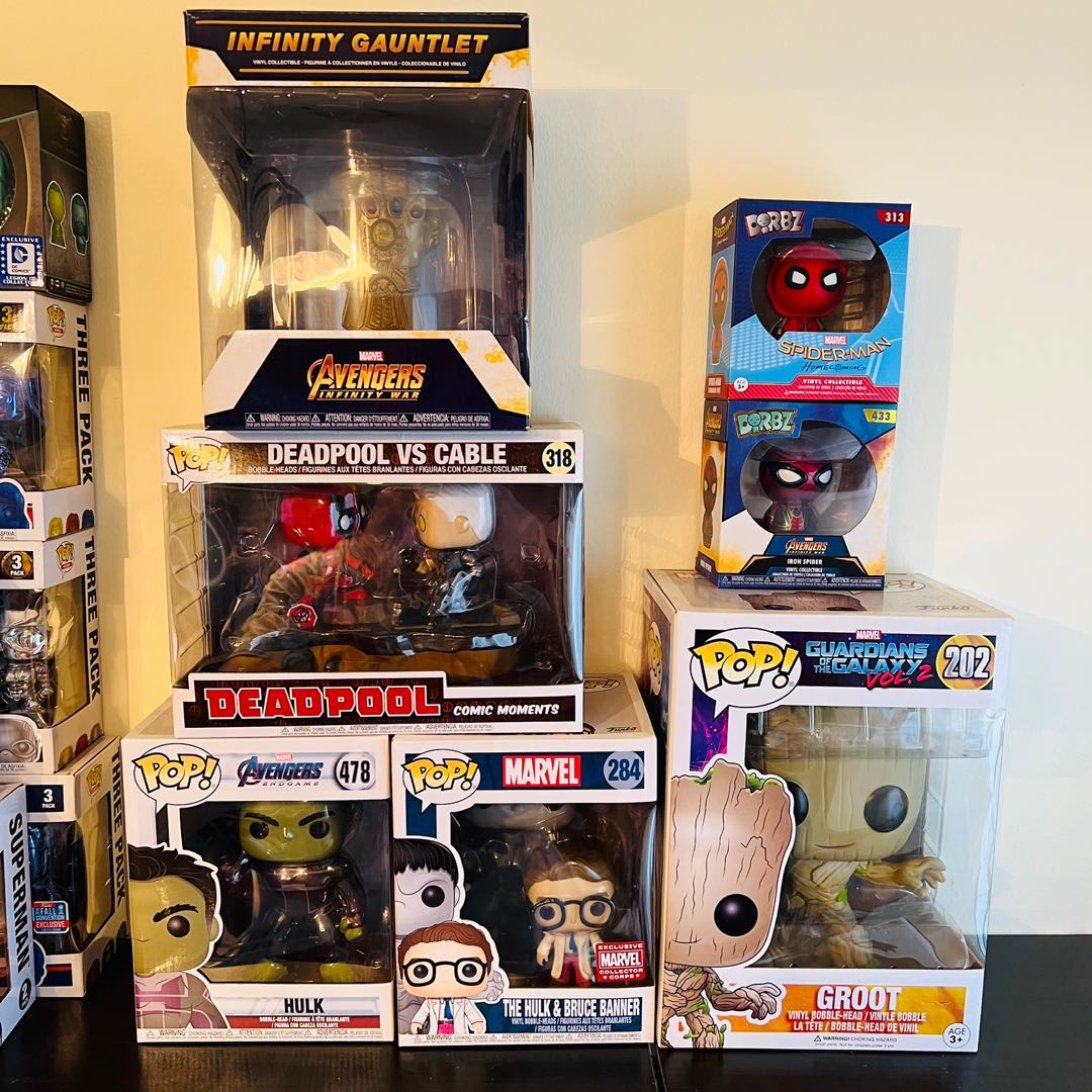 Hulk Bruce Banner Groot Deadpool Vs Cable Thanos Infinity Gaunlet Funko ...