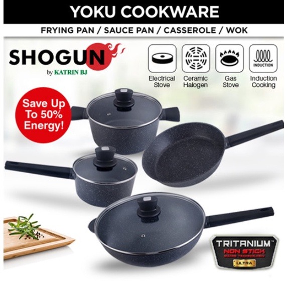La Gourmet Shogun Yoku Frying Pan / Sauce Pan / Casserole / Wok ...