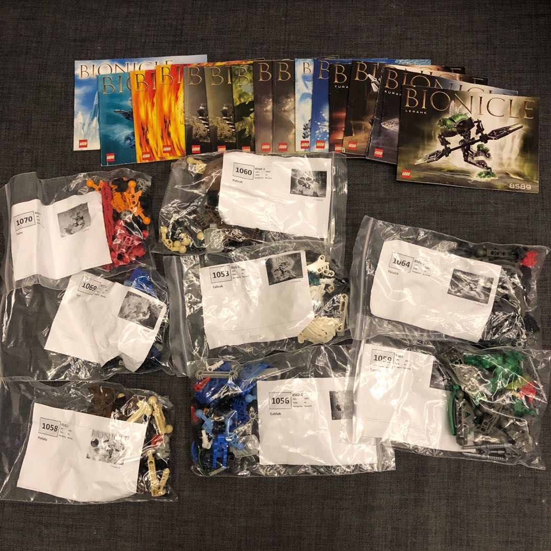 LEGO Bionicle 1st Gen Toa, Bohrok and Rahkshi, Hobbies & Toys, Toys ...