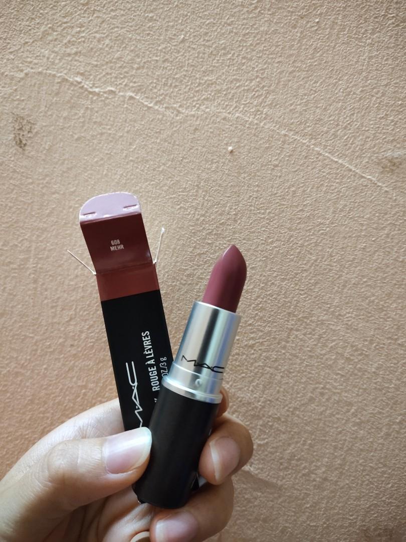 MAC lipstick 608, Beauty & Personal Care, Face, Makeup on Carousell
