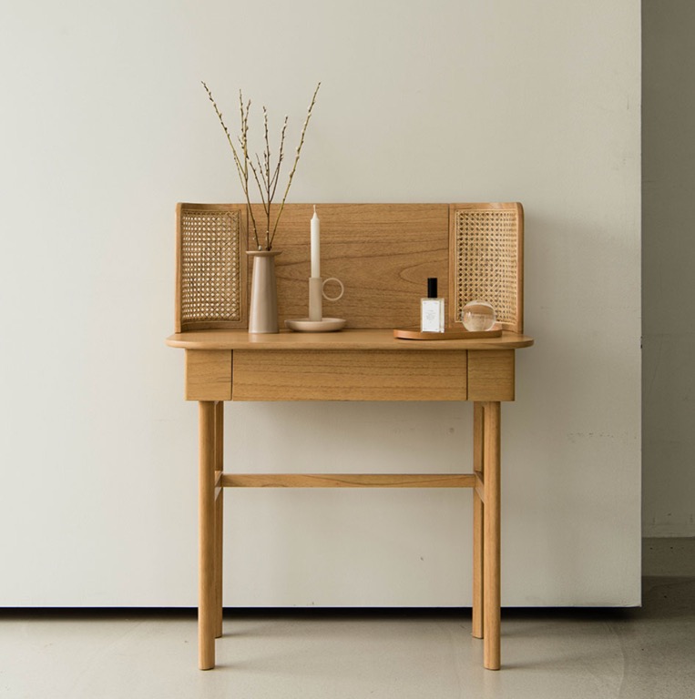 May Rattan Bohemian Dressing Table, Furniture & Home Living, Furniture ...