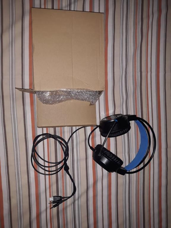 Melulo Gaming Headphone with Microphone and LED, Audio, Headphones ...