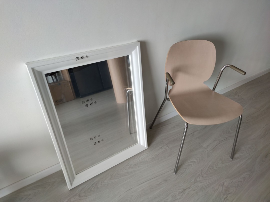Mirror and chairs, Furniture & Home Living, Furniture, Chairs on Carousell
