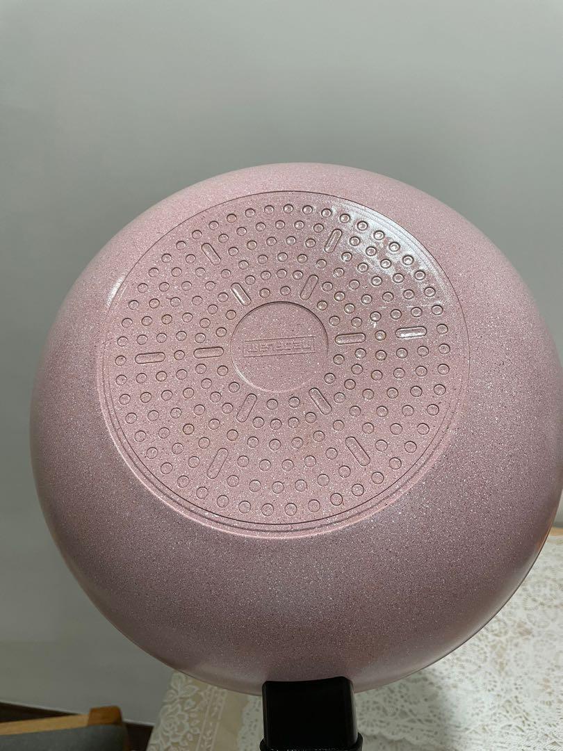 NEOFLAM Reverse Colour Marble 30cm Wokpan with Ecolon Ceramic Coating ...