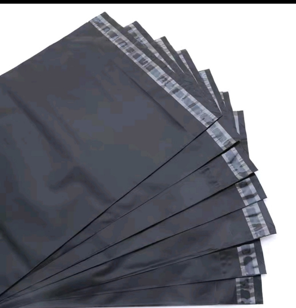 Plain pouch parcel black, Furniture & Home Living, Home Improvement ...