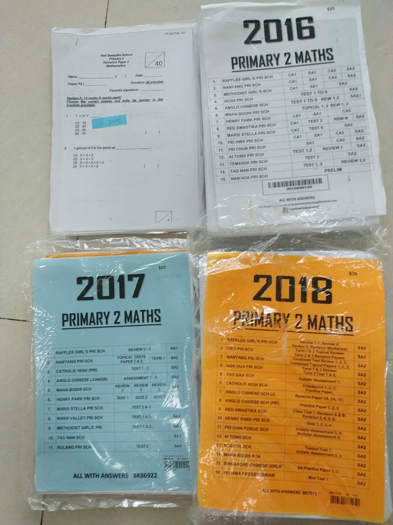 Primary 2 maths exam paper, Hobbies & Toys, Books & Magazines ...