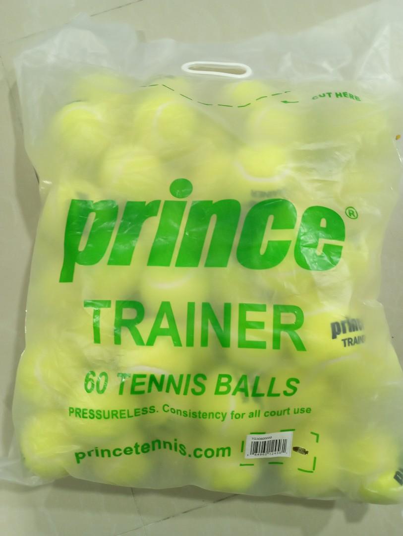 Prince Trainer Tennis Balls - 60 Numbers, Sports Equipment, Sports ...