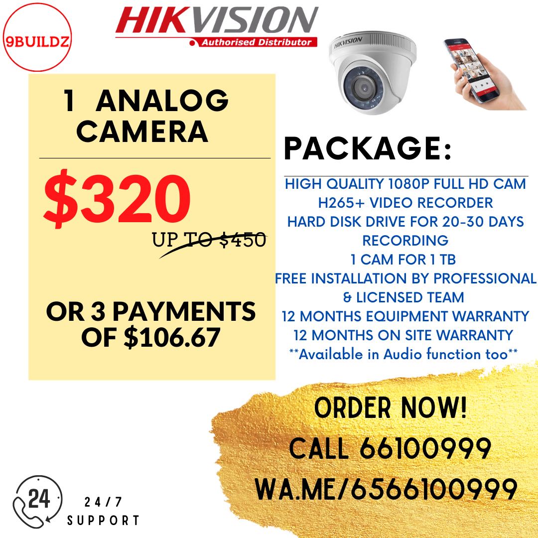PROMOTION FOR CCTV HIKVISION CAMERA ELECTRICAL FREE INSTALLATION CCTV ...