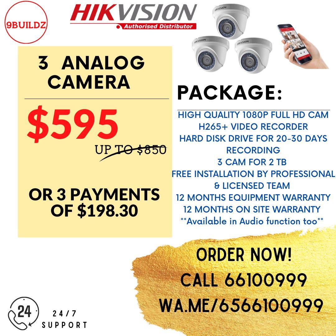 PROMOTION FOR CCTV HIKVISION CAMERA ELECTRICAL FREE INSTALLATION CCTV ...