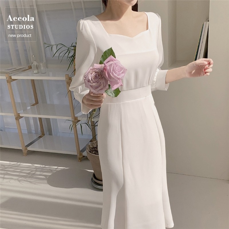 ROM dress, White and Smooth, Women's Fashion, Dresses & Sets, Dresses ...