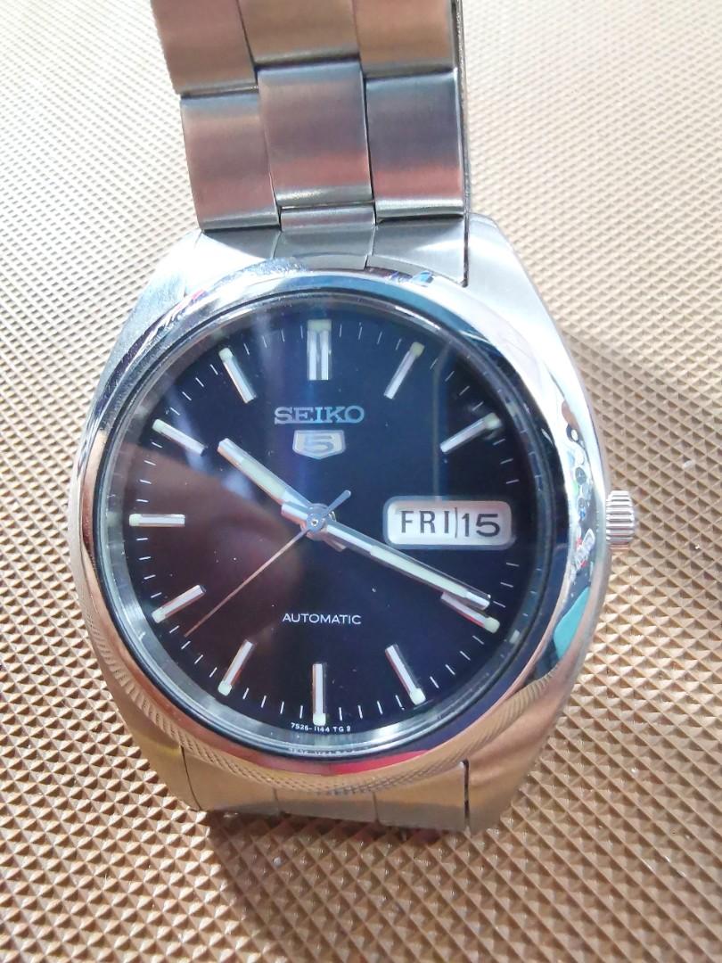 Seiko 5 automatic case size 37. 5mm, Men's Fashion, Watches ...