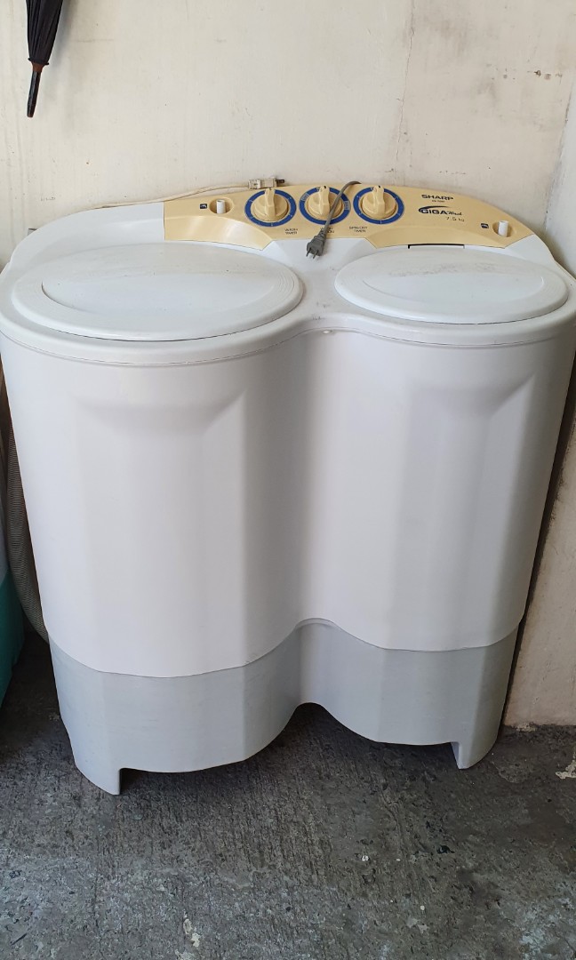 Sharp Twin Tub Washing Machine and Dryer 7.5kg, TV & Home Appliances ...