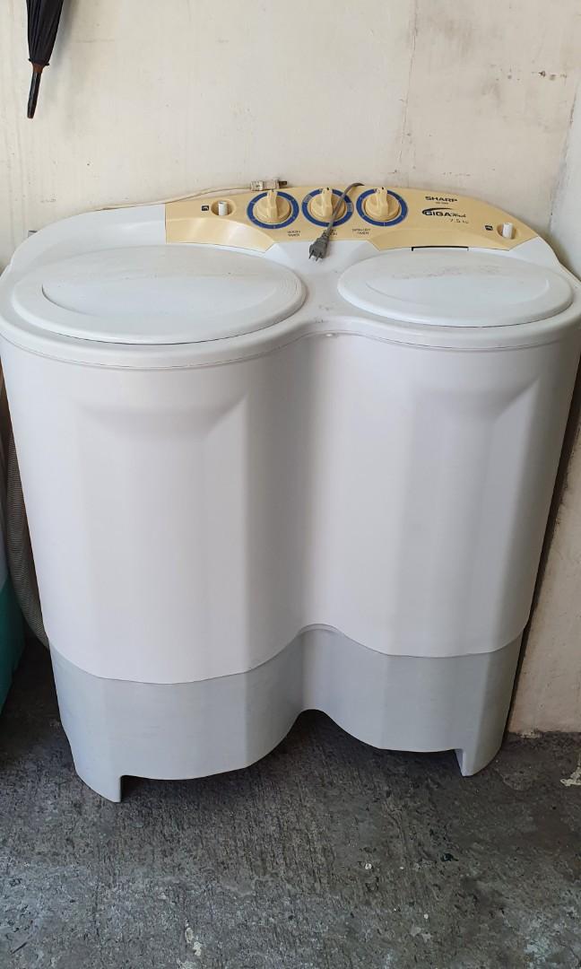 Sharp Twin Tub Washing Machine and Dryer 7.5kg, TV & Home Appliances ...