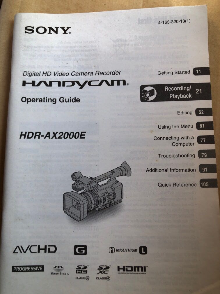 Sony HDR-AX2000E, 攝影器材, 攝錄機 - Carousell