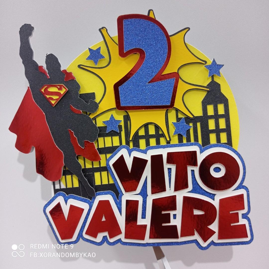 Superman Themed Cake Topper, Hobbies & Toys, Stationary & Craft ...