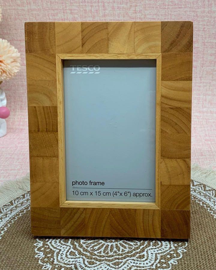 Tesco Light Wood Block Frame, Furniture & Home Living, Home Decor ...