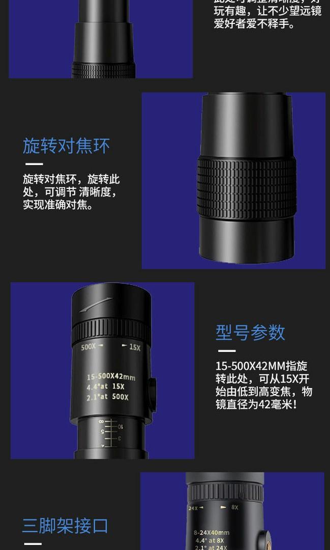 The best HD 15-500X Zoom Lens Telephoto Mobile Phone, Photography, Lens ...