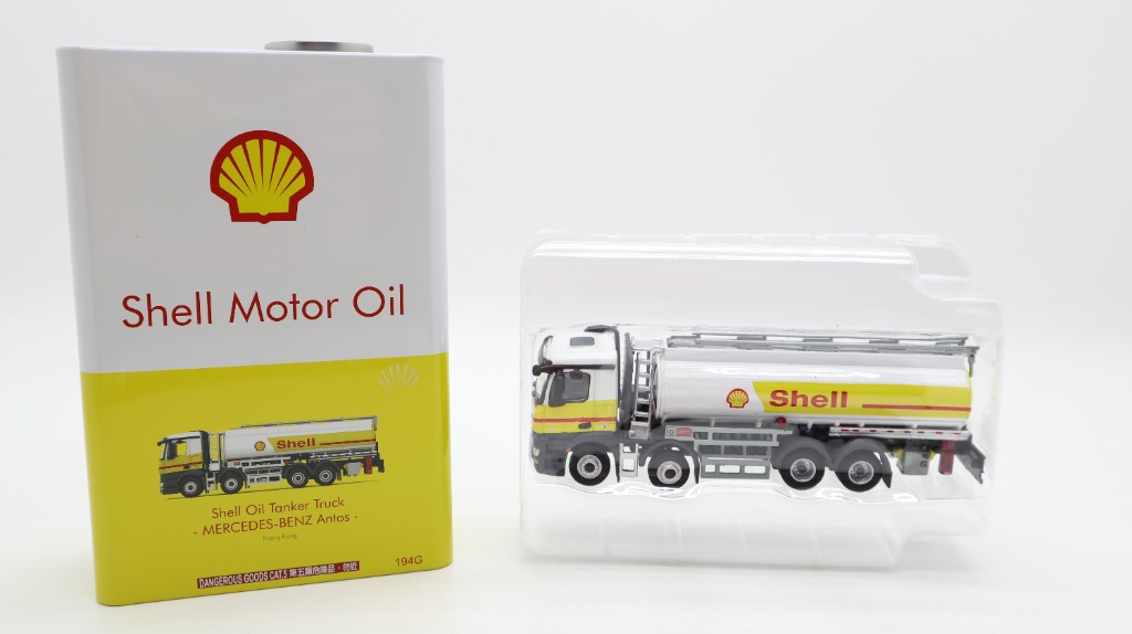 TINY Shell Motor Oil Tanker Truck Mercedes Benz Antos Daimler 平治油罐車, 興趣 ...