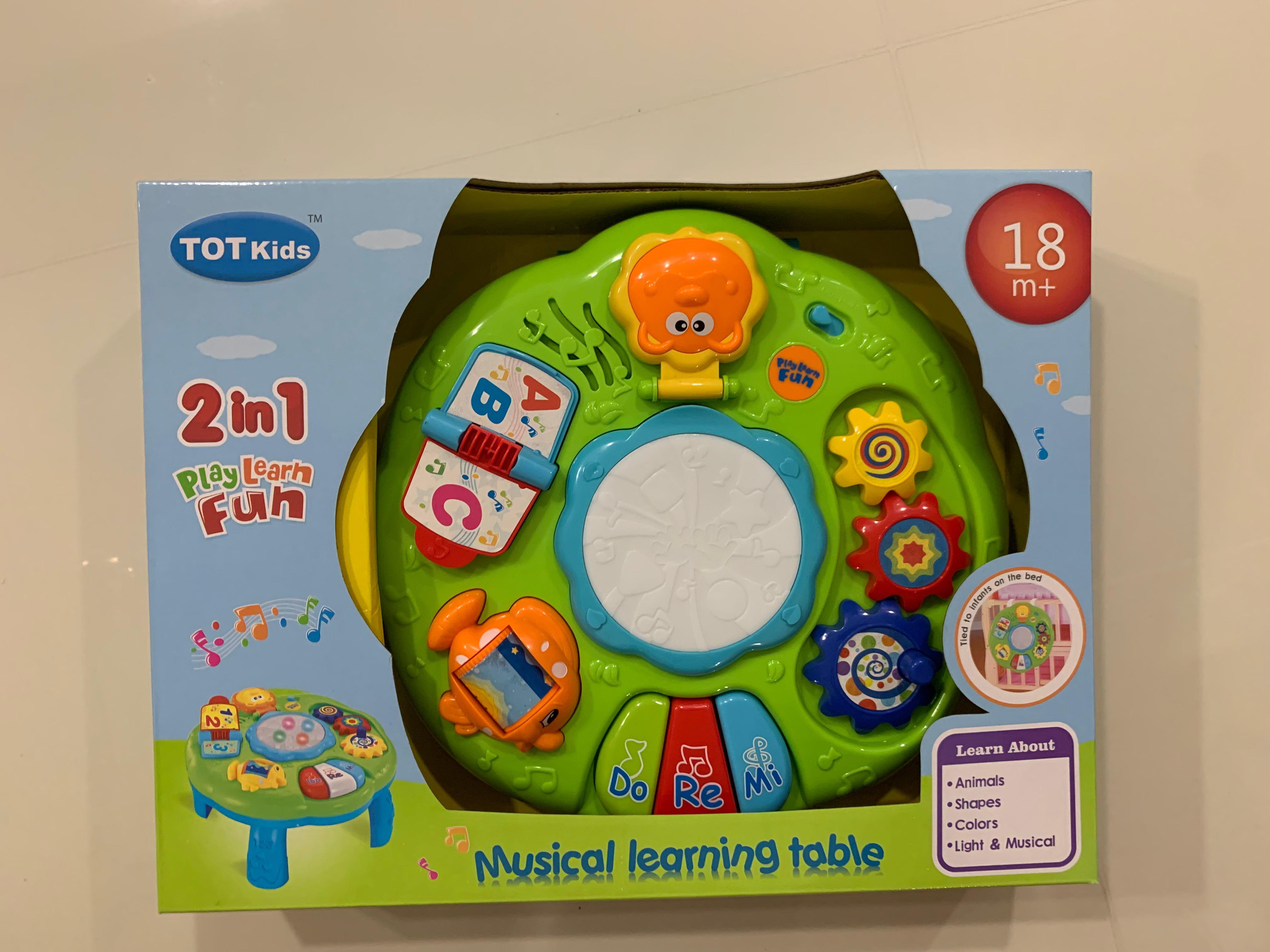 TOT Kids Musical Learning Table, Babies & Kids, Infant Playtime on ...