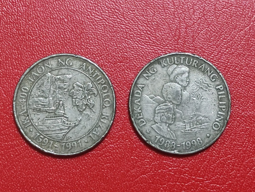 Two 1 Piso Commemorative Coins, Hobbies & Toys, Memorabilia ...