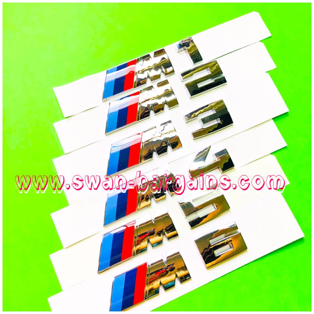 Various Model Chrome Plated Glossy Matte Black BMW M1 M2 M3 M4 M5 M6 ...