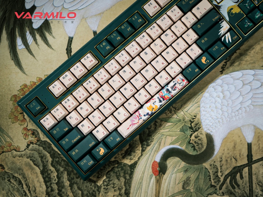 Varmilo VBM108V2 Crane of Lure Series Wired Mechanical Keyboard ...