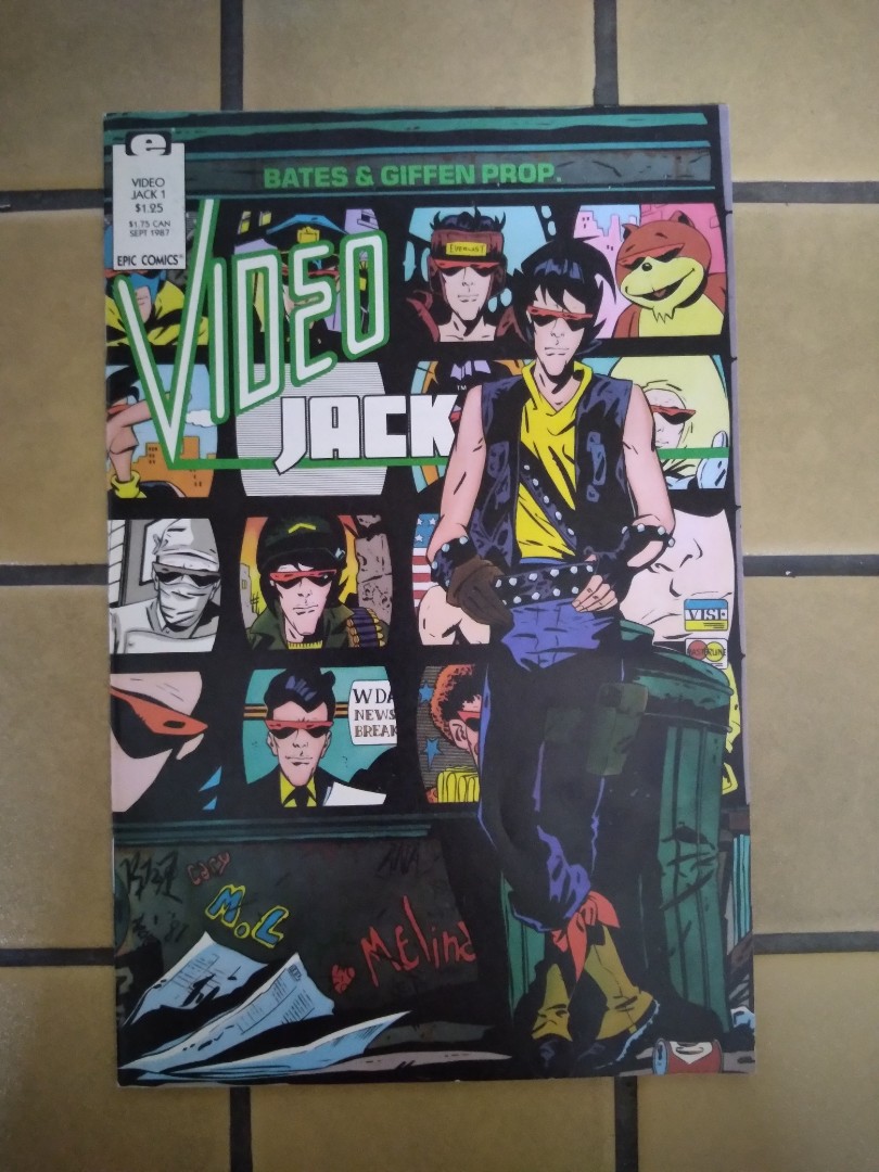 Video Jack #1 ( Keith Giffen - Cover Art ) Epic Comics, Very Rare Book ...