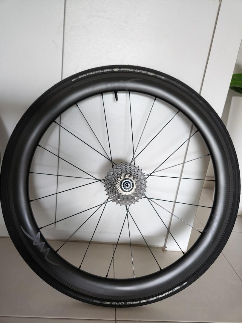 Wheel Angel SL-28 Carbon Rim Wheelset with Velotechnic hub + titanium ...