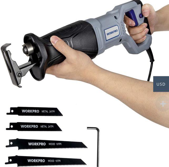 WORKPRO 710W Reciprocating Saw, Furniture & Home Living, Home ...