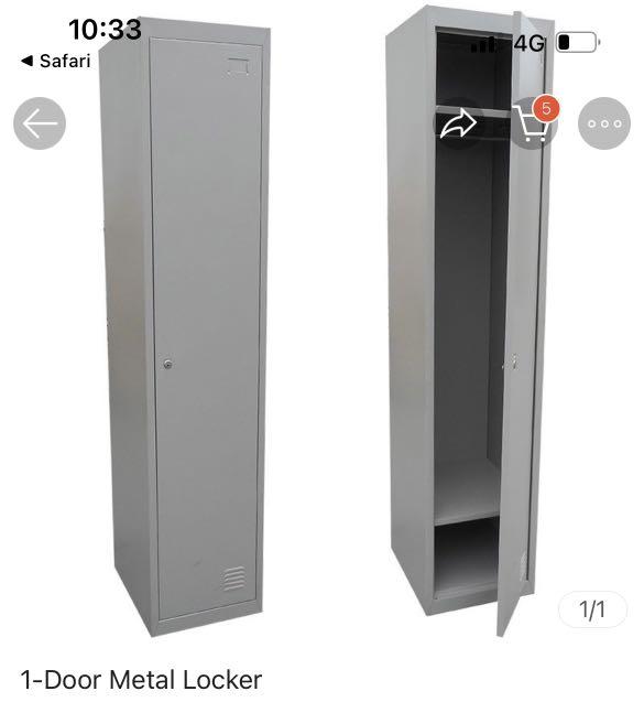 1 tier metal cabinet, Furniture & Home Living, Furniture, Shelves ...