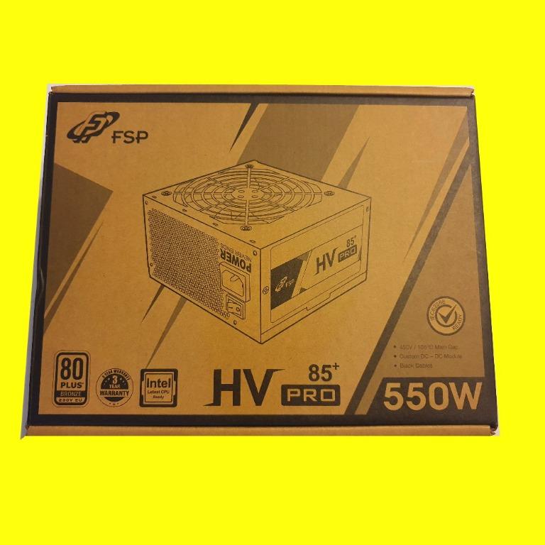 Superflower 550W Power Supply PSU - FSP HV PRO 550W 85+ Series ...
