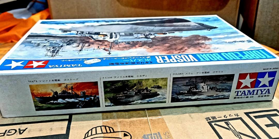 舊田宮雙星英軍電動摩打魚雷快艇模型 Old Tamiya motorized WWlI British Navy torpedo patrol ...