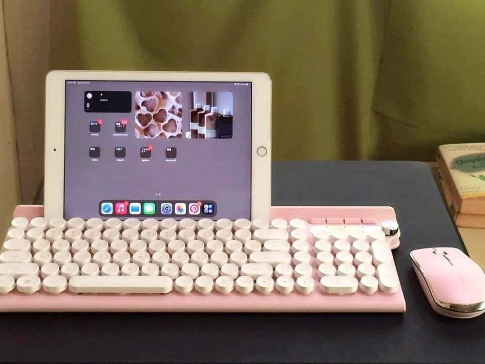 Aesthetic Wireless Keyboard Computers And Tech Parts And Accessories